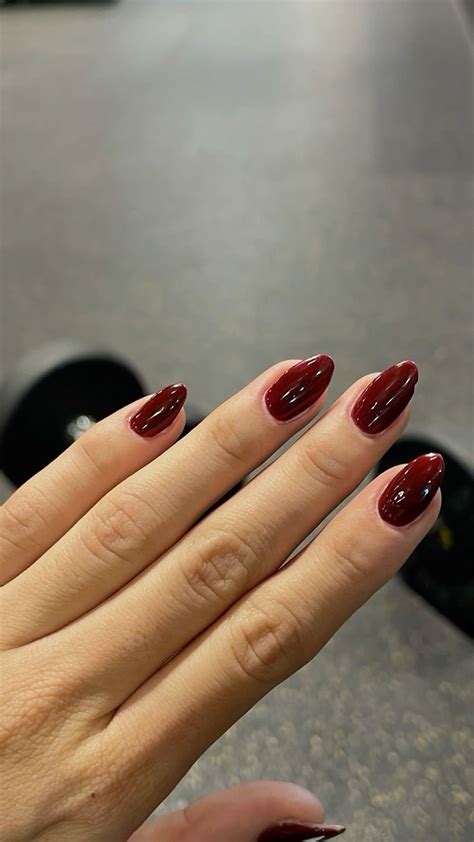 Nails Vino🍷 Uñas Granates Uñas Vino Tinto Lindas Uñas De Gel