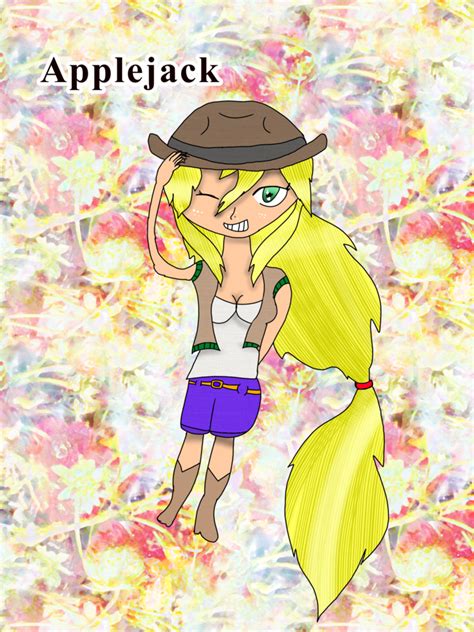 1291832 Safe Artistphp45 Applejack Human Breasts Cleavage