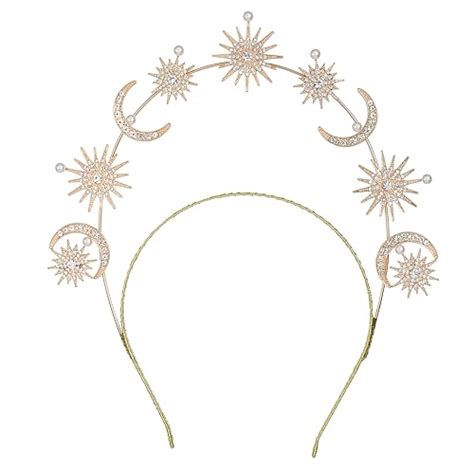 Zivyes Star And Moon Halo Crown Goddess Crown Celestial