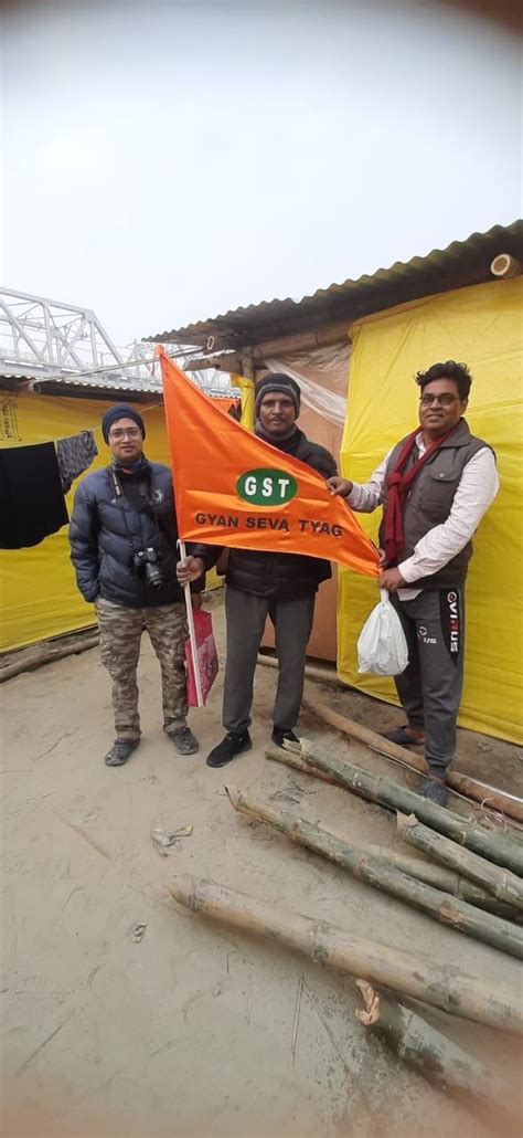 The Team From Our Office That Went To The Mahakumbh This Year Designed A Flag To Identify Their