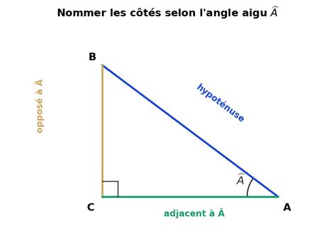 Calcul Dangle Triangle Rectangle 3ème Méthode