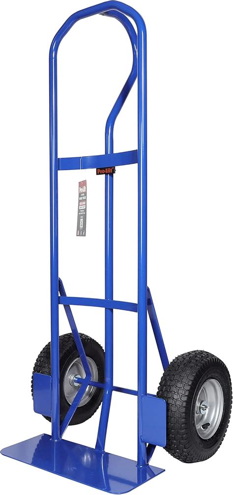 Steel Hand Truck With Pneumatic Tires Pro Lift 1000 Lb Capacity