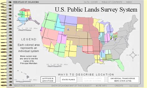 Us Public Land Survey In The Usa