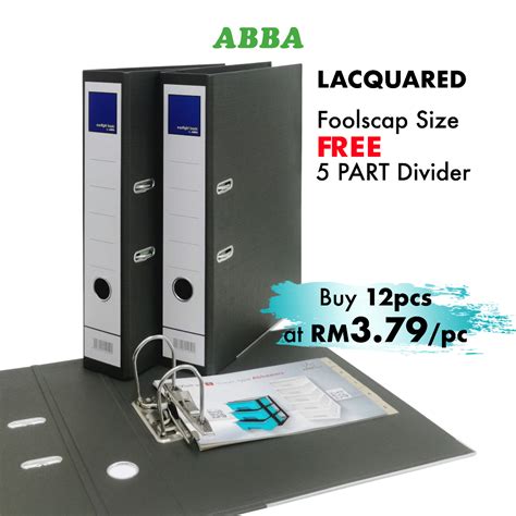 Abba Arch File 3 Inch Foolscap Folder Organizers Document File