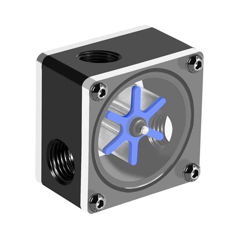 6 Way Flow Meter Computer Water Cooling Flow Meter Flow Meter Indicator G1 4 Thread 6 Impeller
