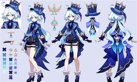 Furina Sheet Genshin Impact By Vitoryt On Deviantart