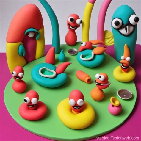 Microbial Artwork On Canvas Stable Diffusion Online