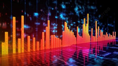3d Rendering Of A Financial Forecast Chart Displaying Historical Data