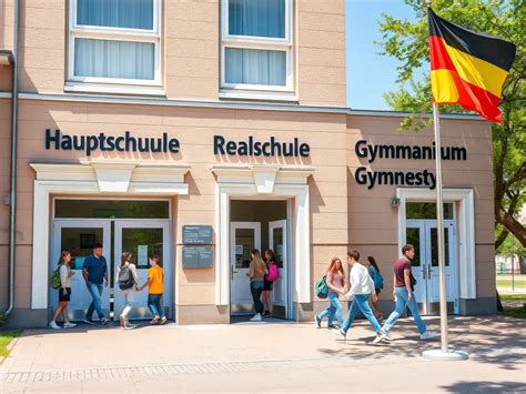 Hauptschule Realschule Und Gymnasium Im Deutschen Oberschulsystem