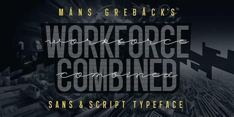 Workforce Gradient Font Free Download And Preview Deefont