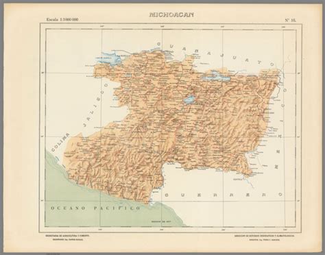 No 16 Michoacan David Rumsey Historical Map Collection
