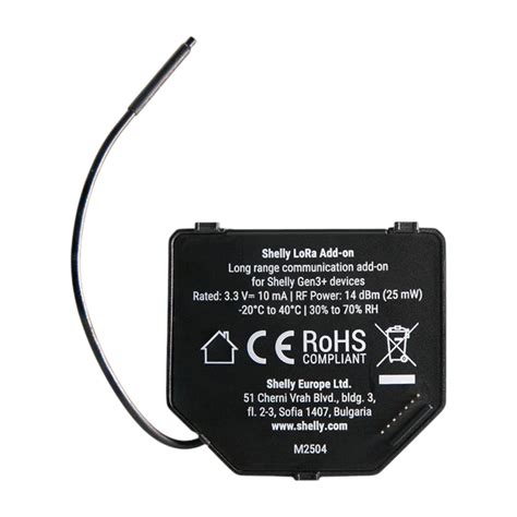 Shelly Lora Addon Bastelgarage Elektronik Online Shop