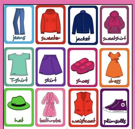 Clothes Vocabulary Flashcards Pdf At Ruby Osborne Blog