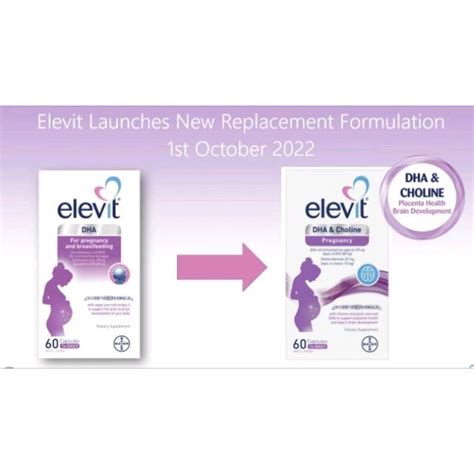 Elevit Dha Pregnancy And Breastfeeding ดีเอชเอcholine Egiv Shopee Thailand