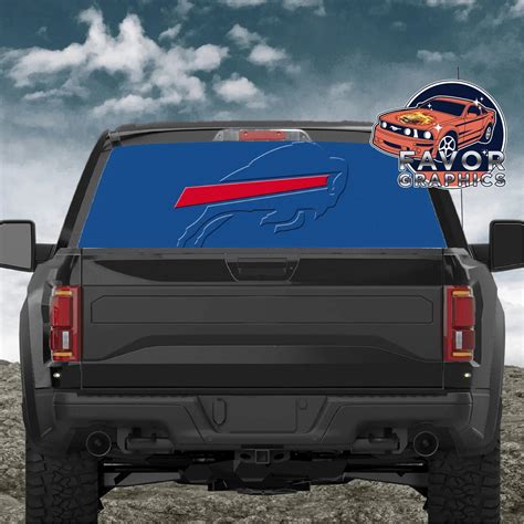 Buffalo Bills Rear Window Perforated Graphic Vinyl Decal Car Truck Utv