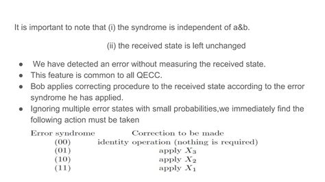 Quantum Error Correcting Codes Pptx