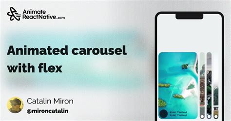 React Native Animations Animated Carousel With Flex