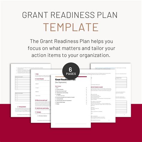 Grant Readiness Plan Template Alesha Mathis