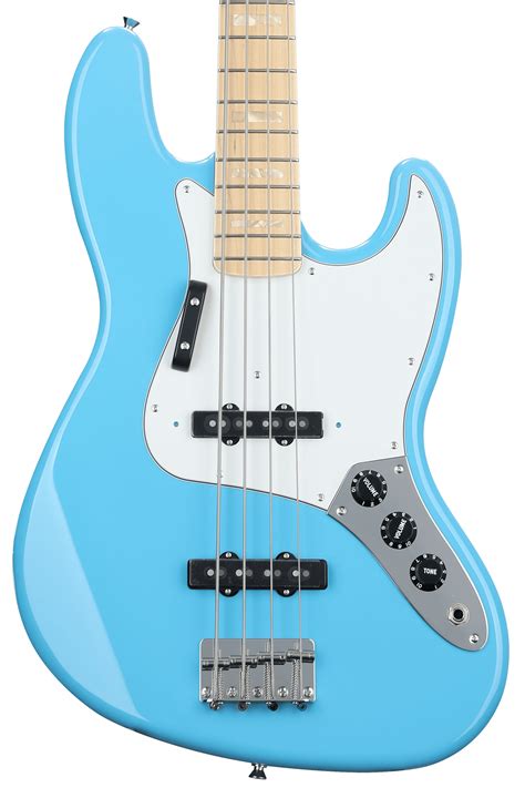 Blue Fender Bass Guitar