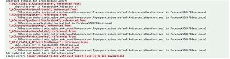 Iphone Ios Facebook Sdk 311 Build Fail Armv7 Stack Overflow
