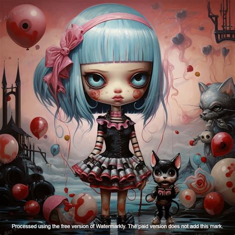 Gothic Wonderland Printable Limited Edition Nursery Room Lowbrow Art Pop Surrealism Wall