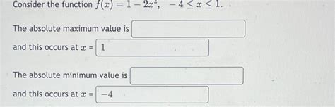 solved consider the function f x 1 2x2 4≤x≤1the absolute