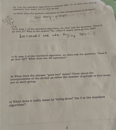 Solved Use The Standard Algorithm To Compute In Chegg