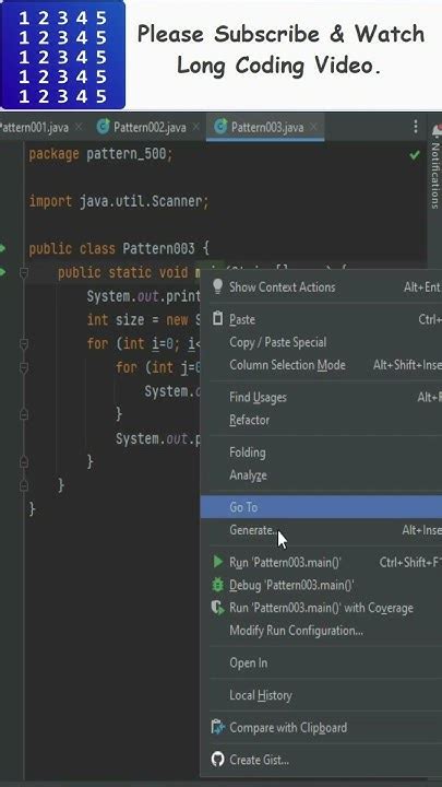 Java Pattern 03 500 Java Pattern Programs Shorts Java Coding Programming Youtube