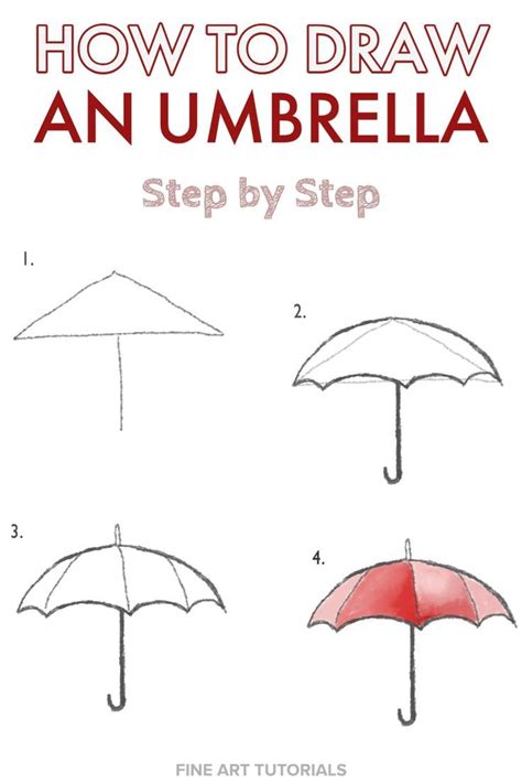 How To Draw An Umbrella Umbrella Drawing Beginner Drawing Lessons Drawing Tutorial Easy