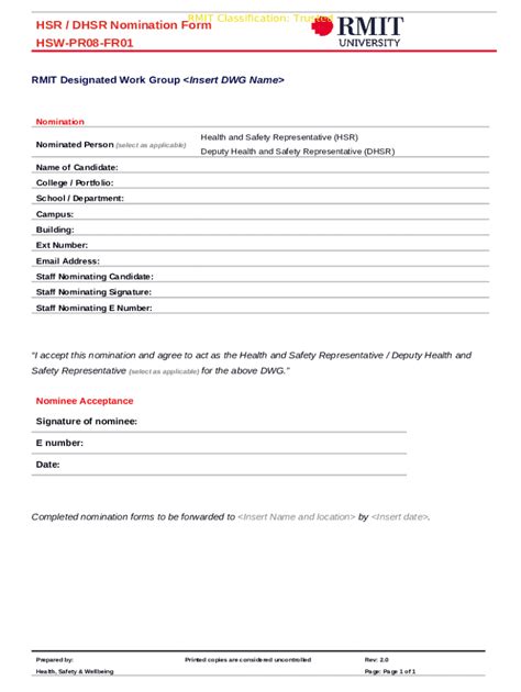 Hsw Pr08 Fr01 Hsr Dhsr Nomination Rev 10 Doc Template Pdffiller