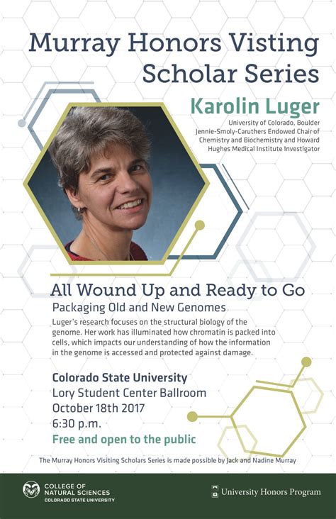 Karolin Luger To Deliver Public Genetics Lecture At Csu October 18
