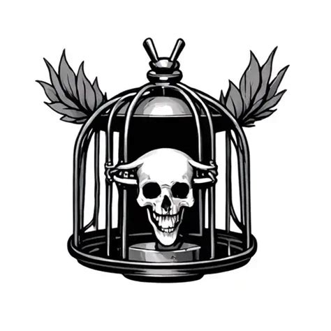 Black And Grey Chastity Cage Small Penis Qos Tattoo Tattoo Blackink Ai