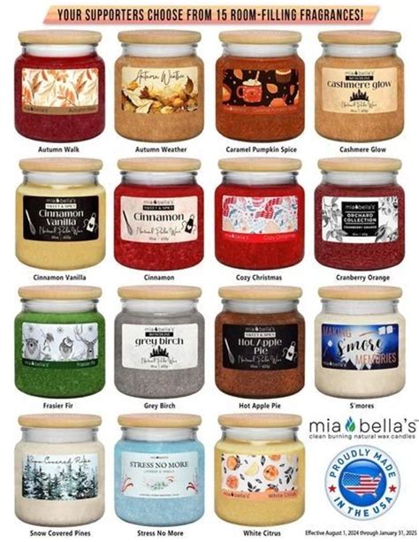Buy Natural Wax Candles Fundraising With Mia Bellas