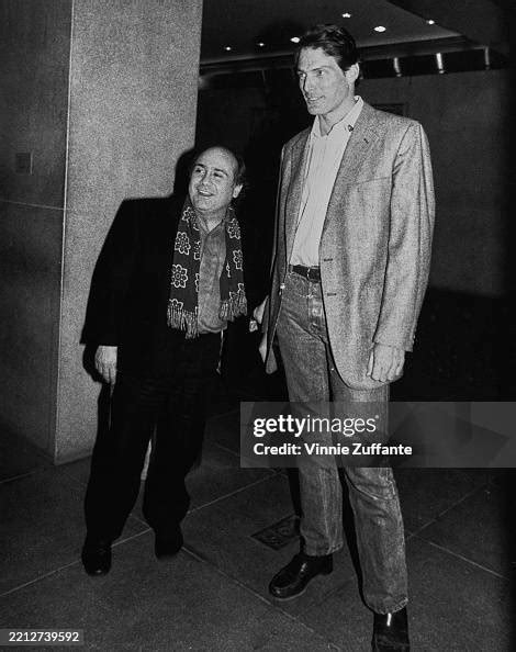 American Actors Danny Devito And Christopher Reeve Attend The News Photo Getty Images