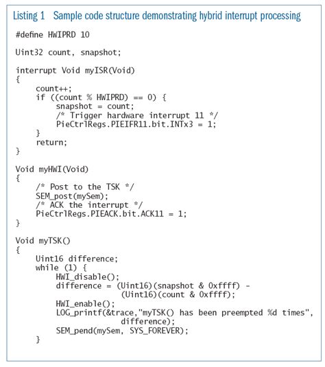 reduce rtos latency in interrupt intensive apps