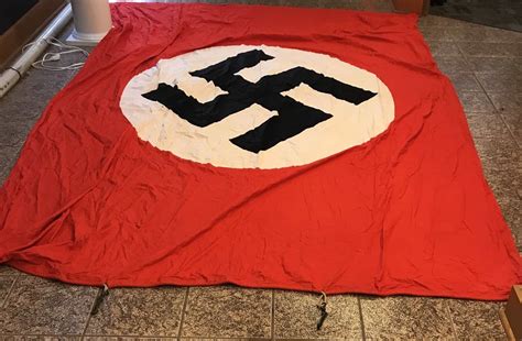 Wwii Era German Nazi Flag Rare Collectible Certified