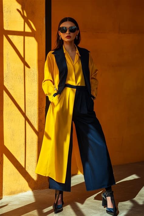 Sunshine Yellow And Navy Outfits For Bold Classic Looks My Trend