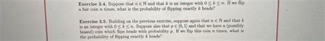 Solved Exercise 34 Suppose That N E N And That Is An