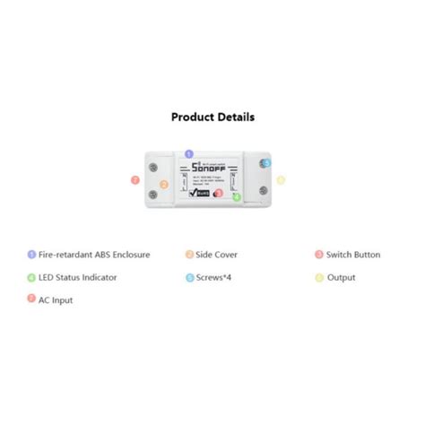 Sonoff Basic Wifi Wireless Remote Control Switch Digitalelectronicslk