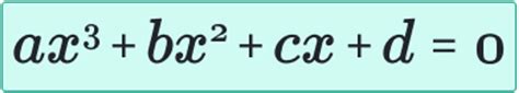 Cubic Equation Solver