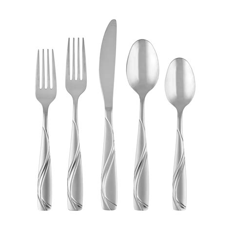 Cambridge Mercado Sand 20 Piece Stainless Steel Flatware Set Service