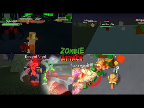 Roblox Zombie Attack All The Combinations I Have Encountered Youtube