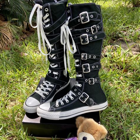 Iso Buckle Knee High Converse Do Not Buy Iso Depop