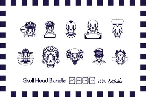 Skull Head Character