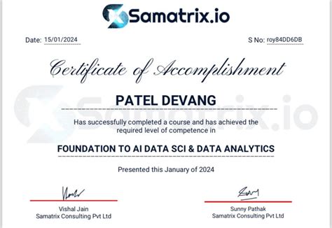 Devang Patel On Linkedin Datascience Ai Analytics Professionaldevelopment