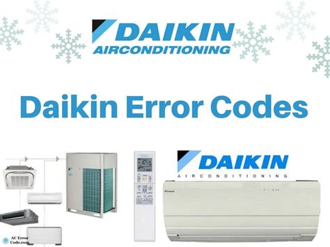 Daikin Ac Error Codes List