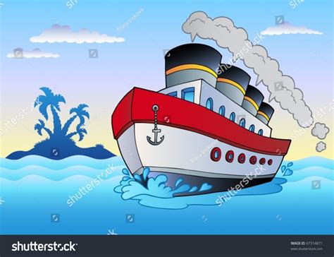 Cartoon Big Boat
