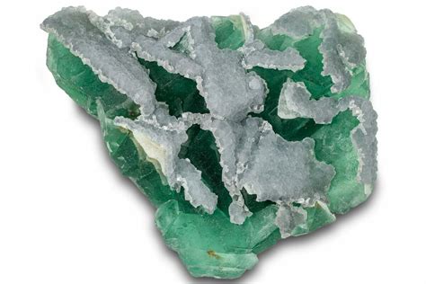 48 Apple Green Octahedral Fluorite Crystal Cluster China 319603 For Sale