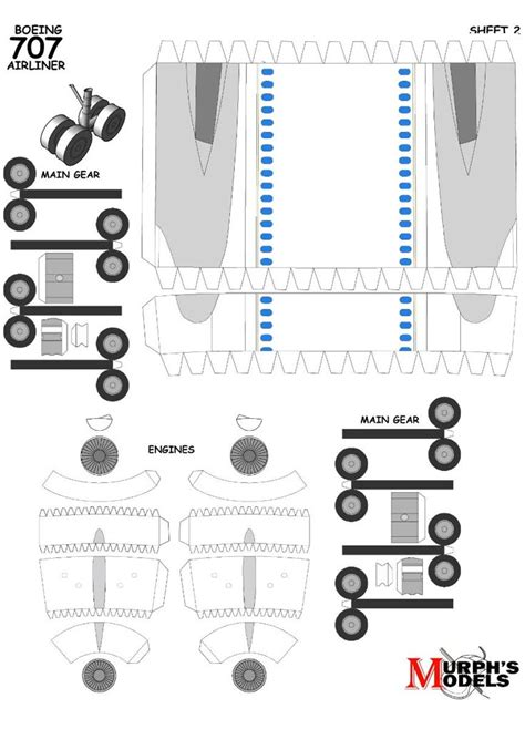 Boeing 707 Paper Model