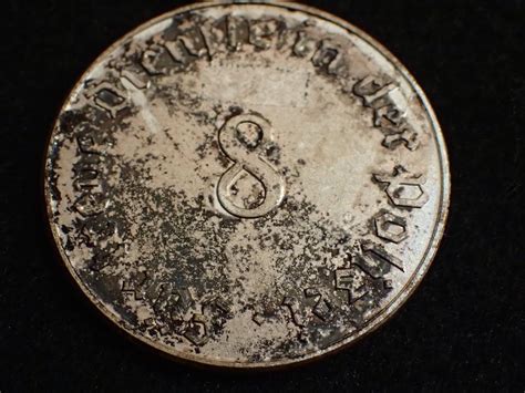 Wwii German Police 8 Year 3rd Class Long Service Award Für Treue Dienst In Der Polizei